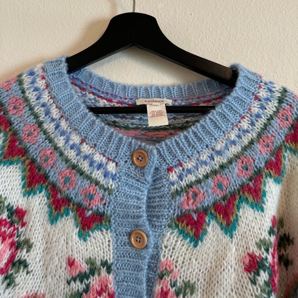 Sundance | Sweaters | Sundance Irish Cottage Rose Fair Isle Cardigan ...
